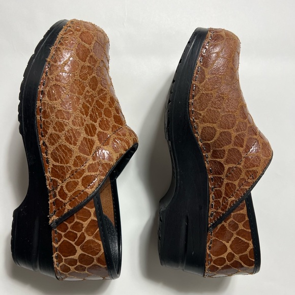 Sanita | Shoes | Sanita Brown Snake Print Clogs Sz 36 | Poshmark